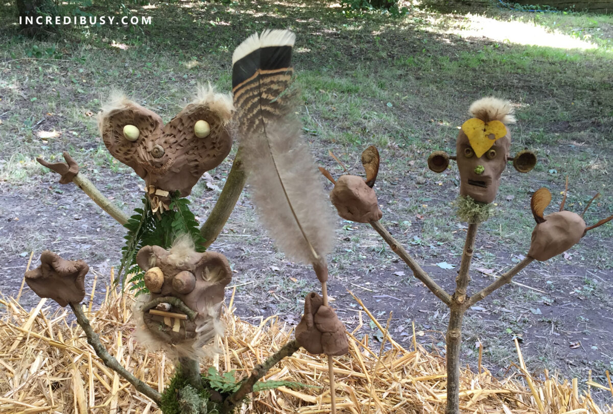 Stick people - woodland puppet craft tutorial - Incredibusy