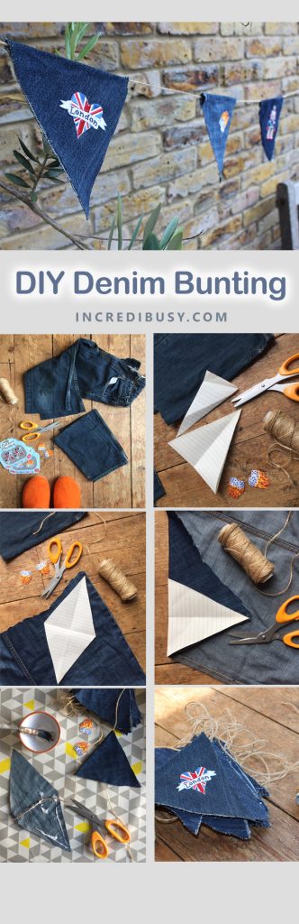Denim Bunting DIY
