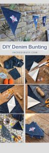 Denim Bunting DIY