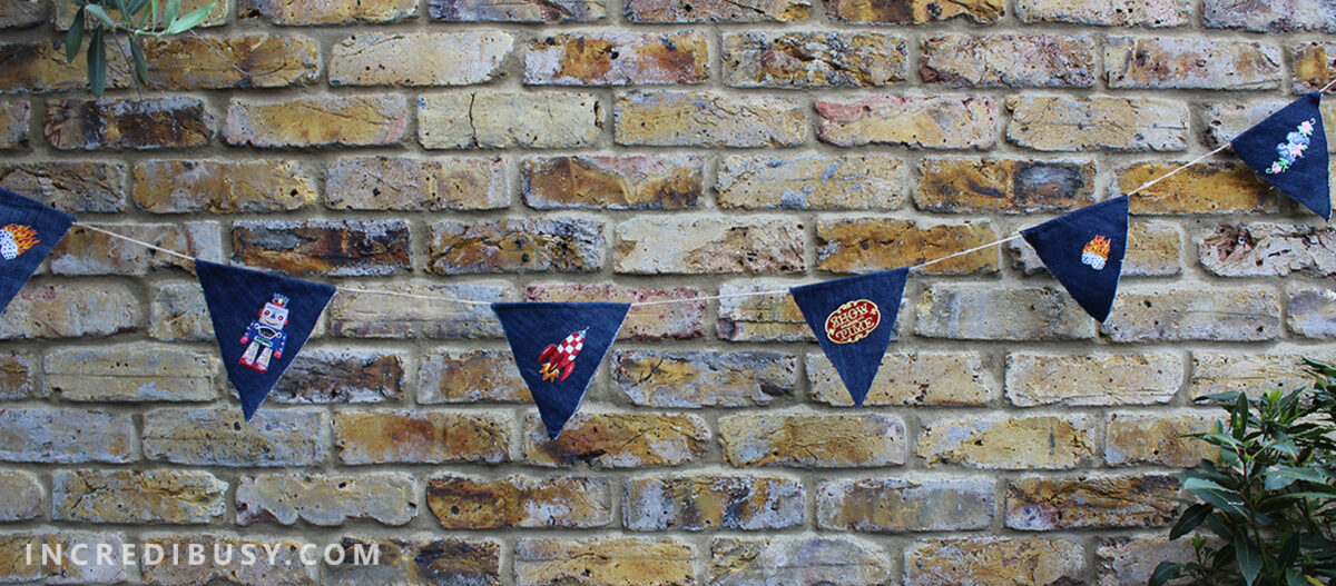 Denim Bunting DIY
