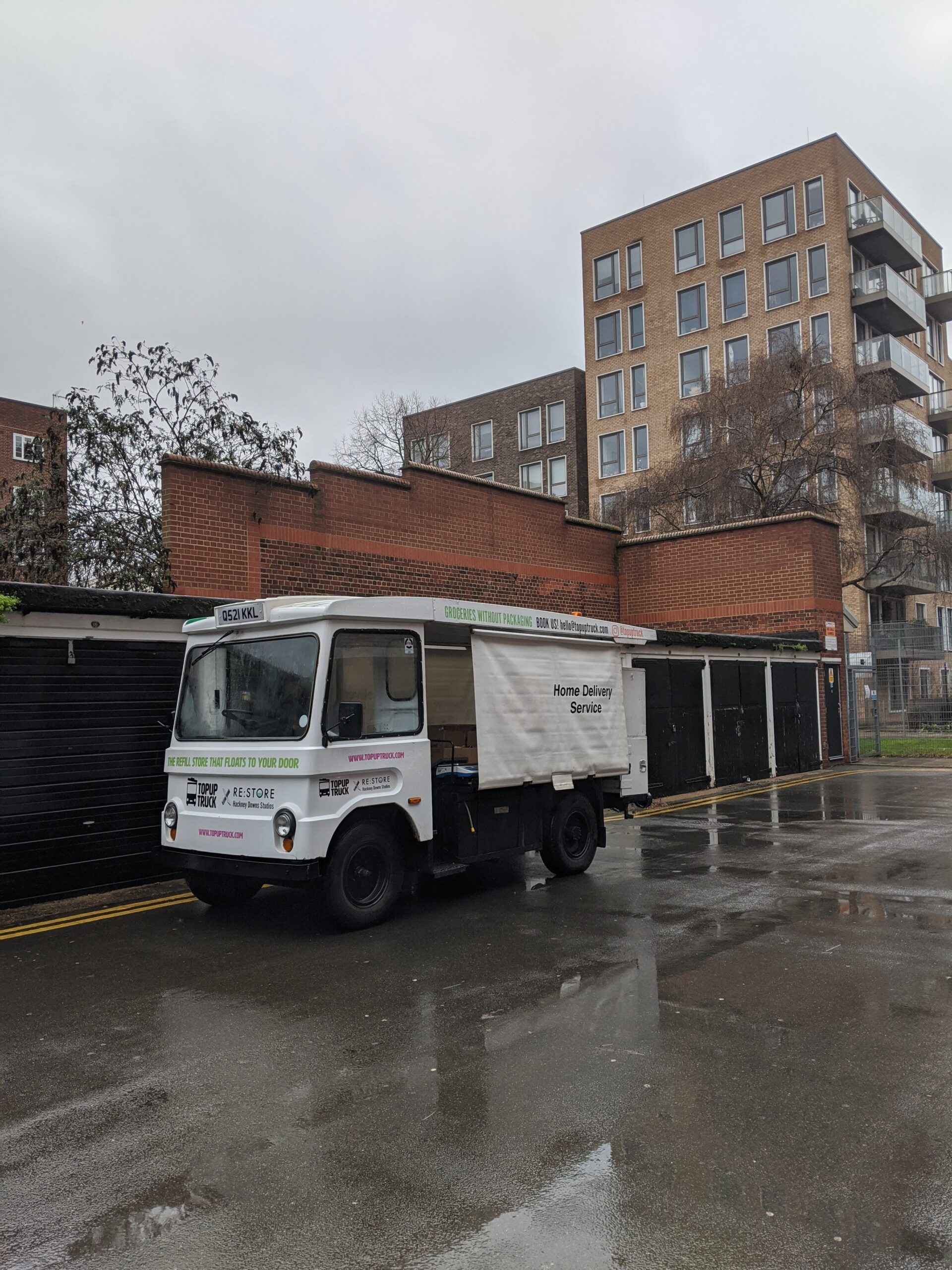 Mobile Zero Waste Shop Milk Float Delivery - TOPUP TRUCK - Incredibusy